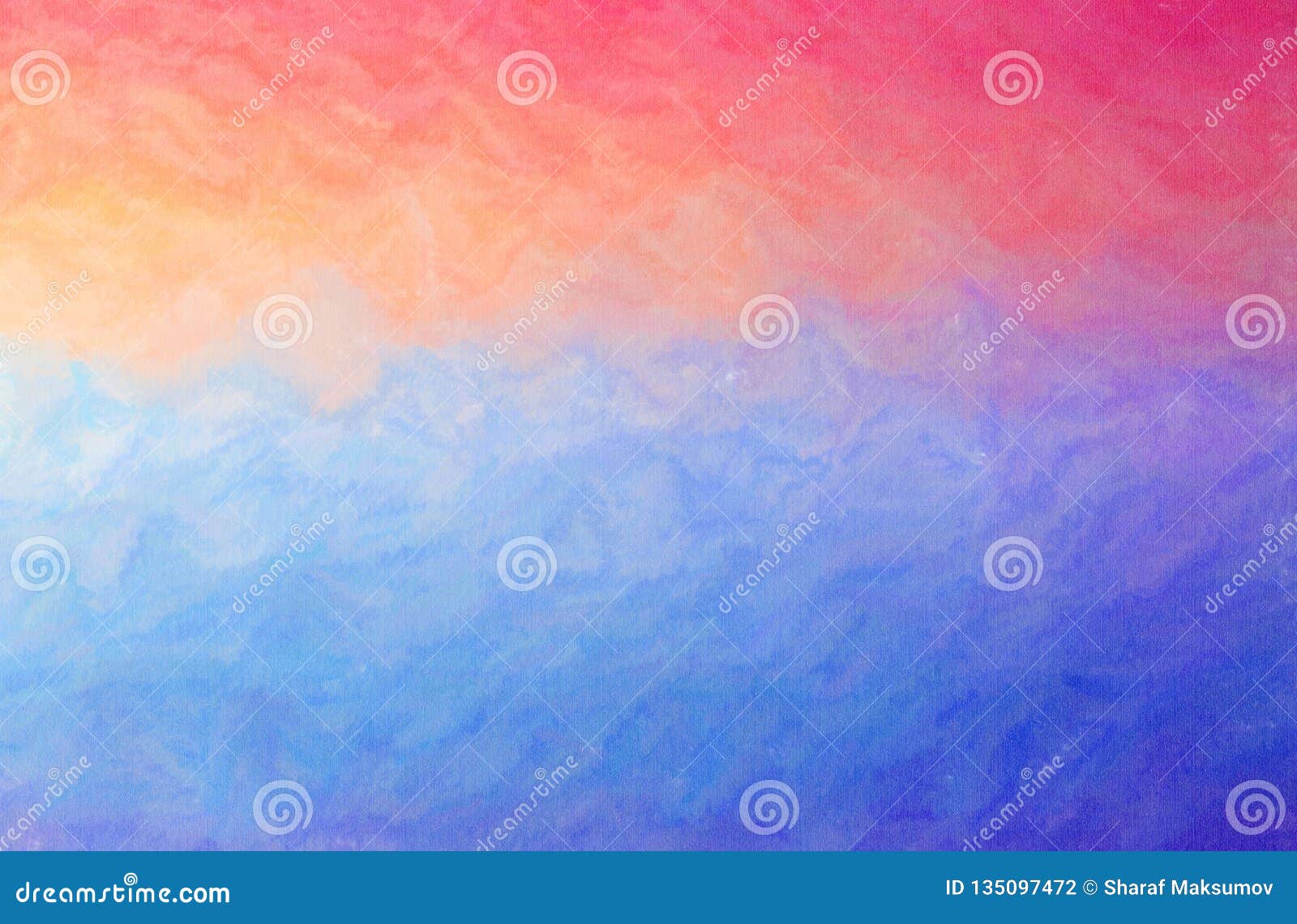 Illustration of Blue and Red Wax Crayon Horizontal Background Stock ...
