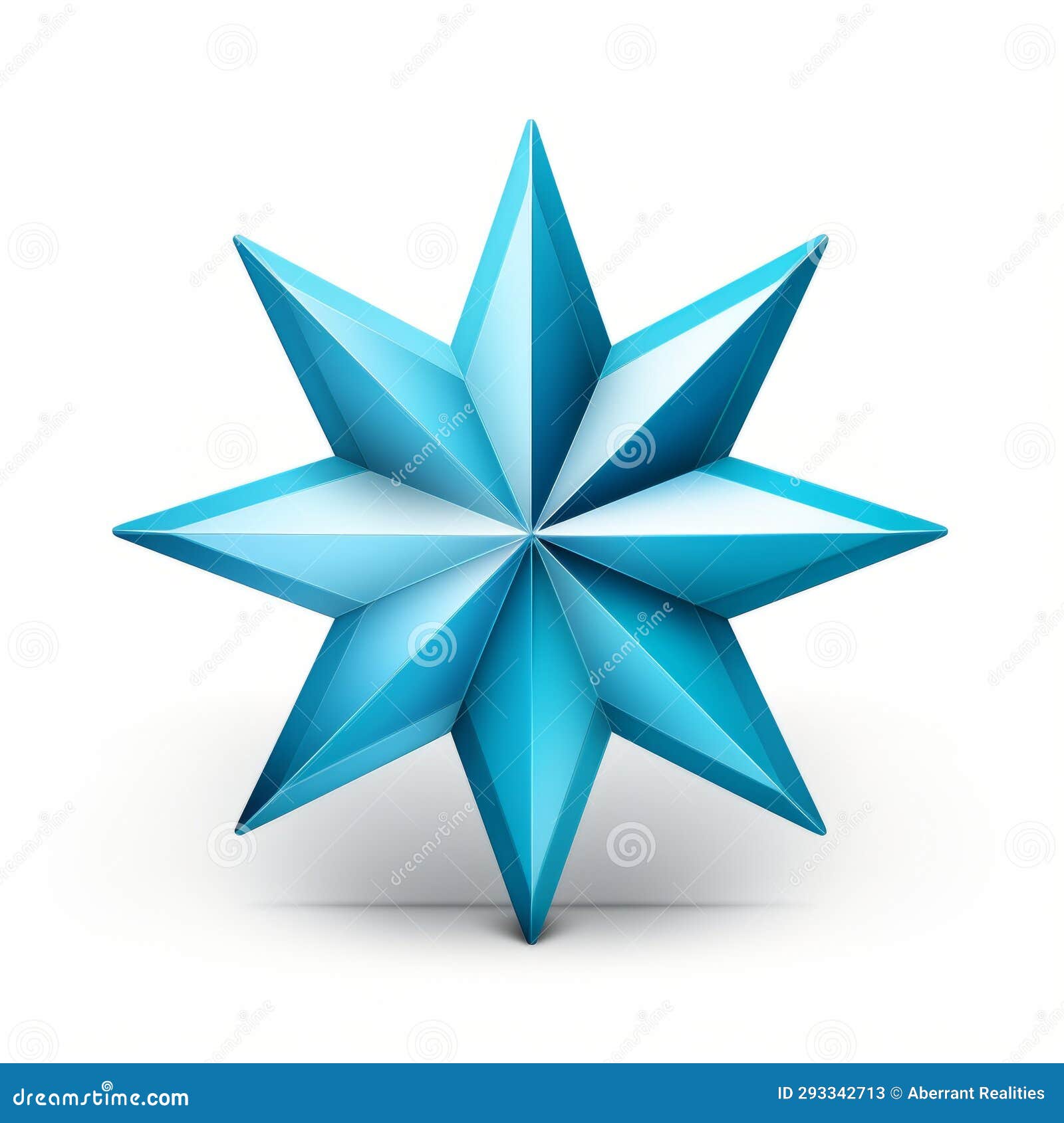 An Illustration of a Blue Star on a White Background Stock Illustration ...