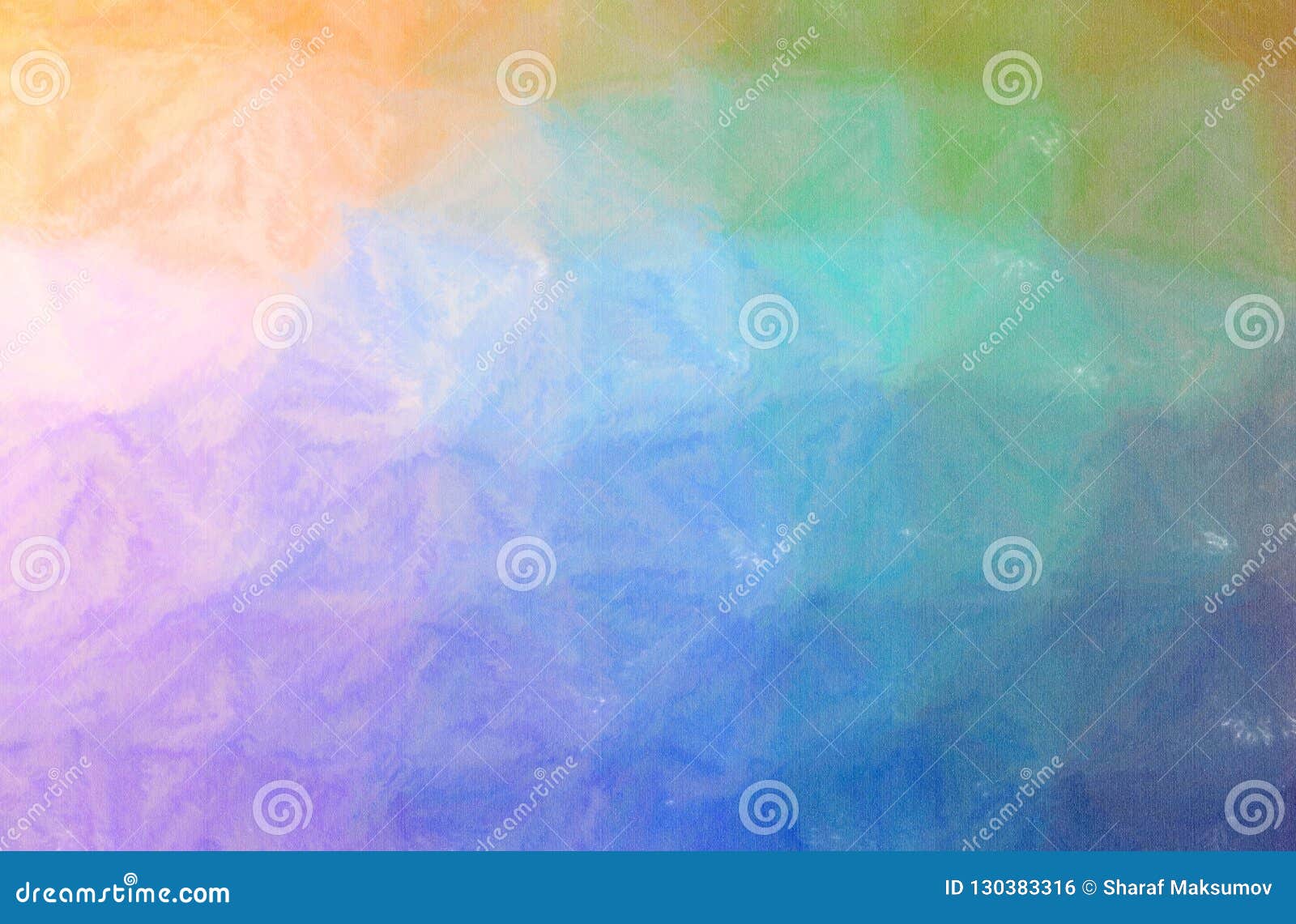 Illustration of Blue and Yellow Wax Crayon Horizontal Background. Stock ...