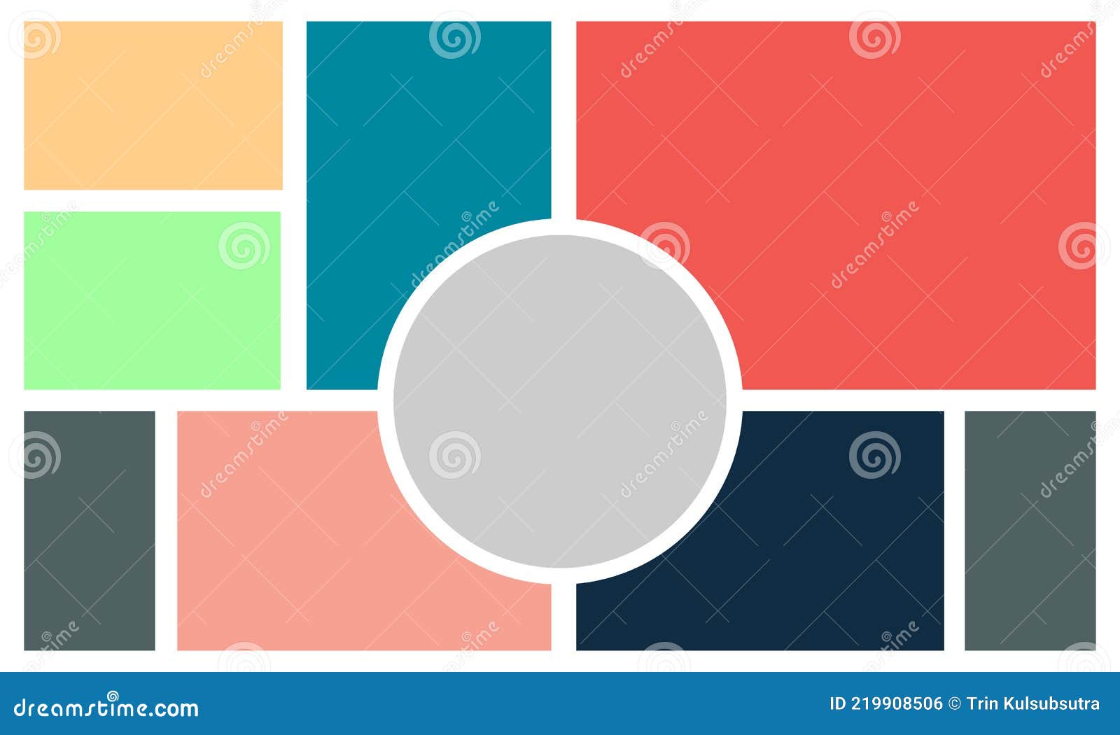 Illustration Board and Branding Presentation. Creative Theme Template ...