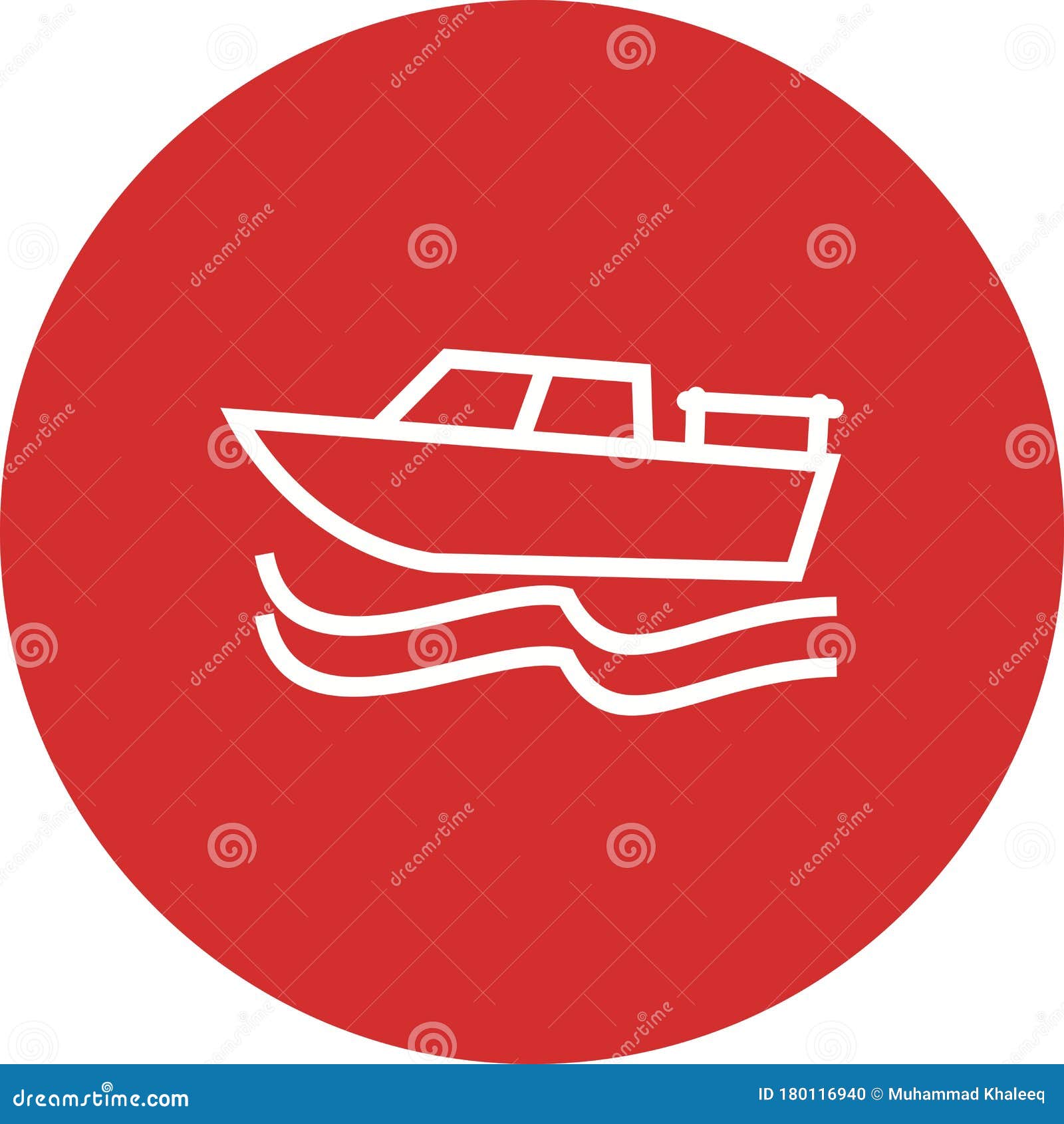 Illustration Boat Icon for Personal and Commercial Use. Stock ...