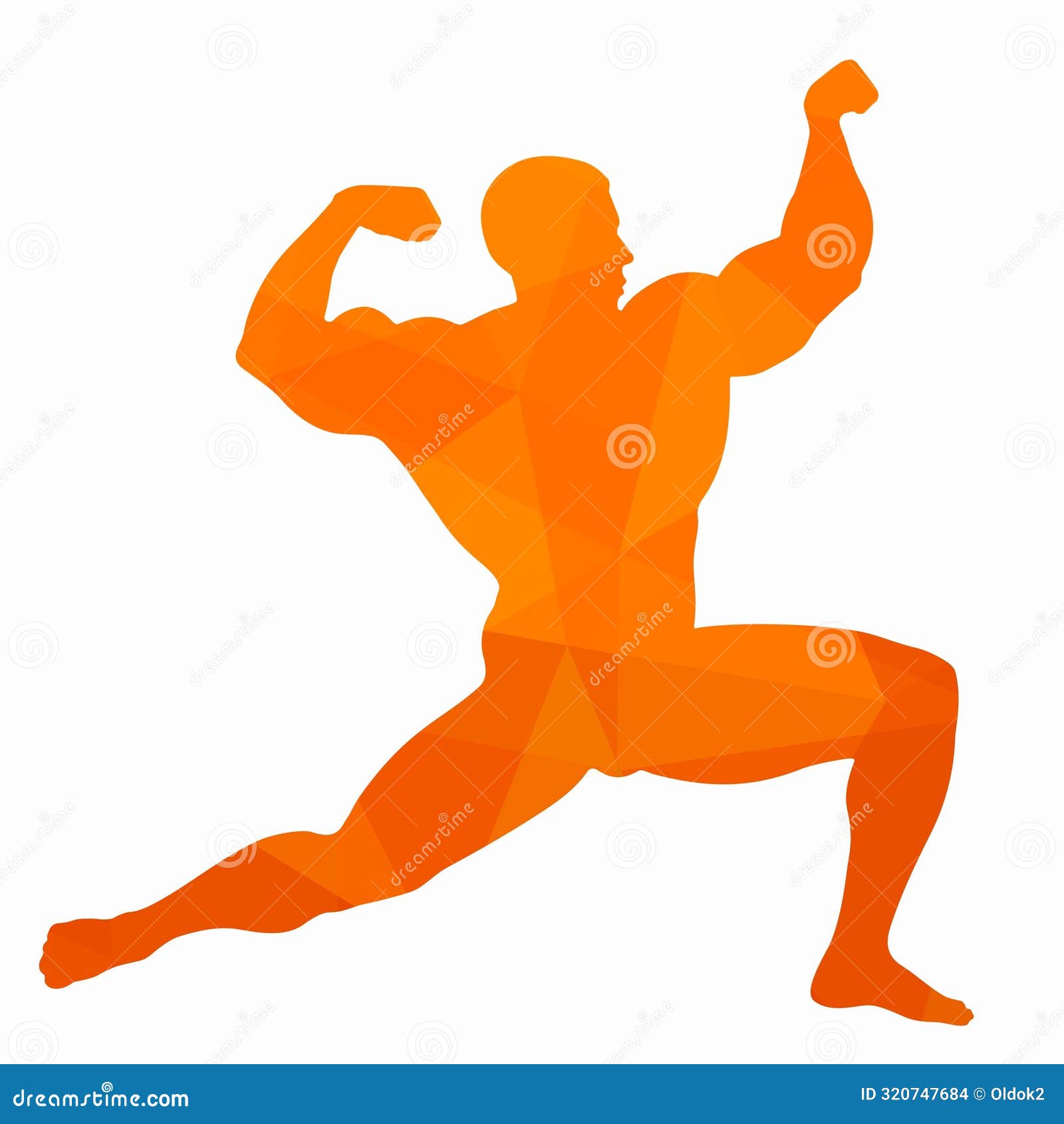 Illustration of Bodybuilder , Vector Drawing Stock Illustration ...