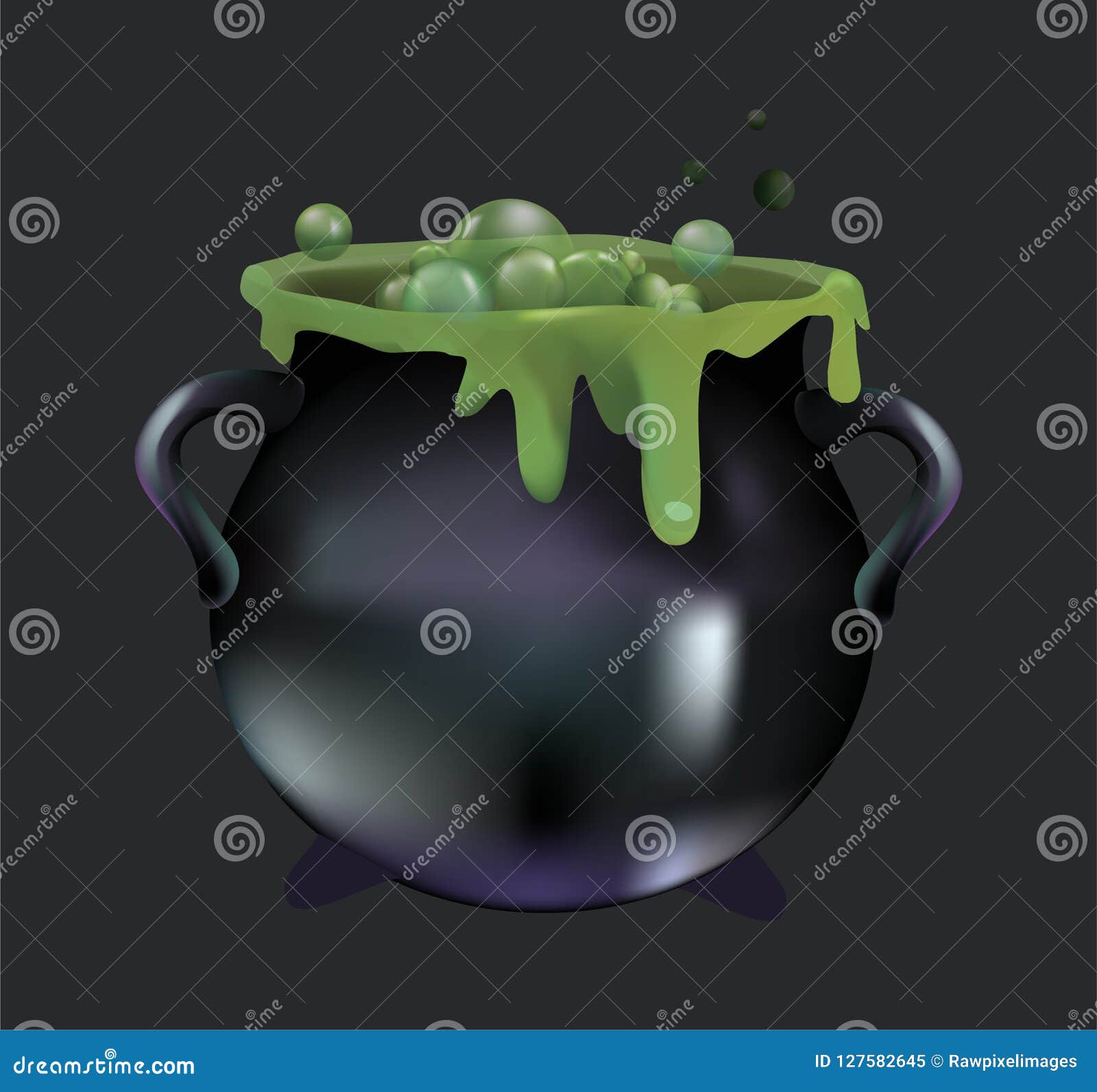 Illustration of a Boiling Cauldron Stock Illustration - Illustration of ...