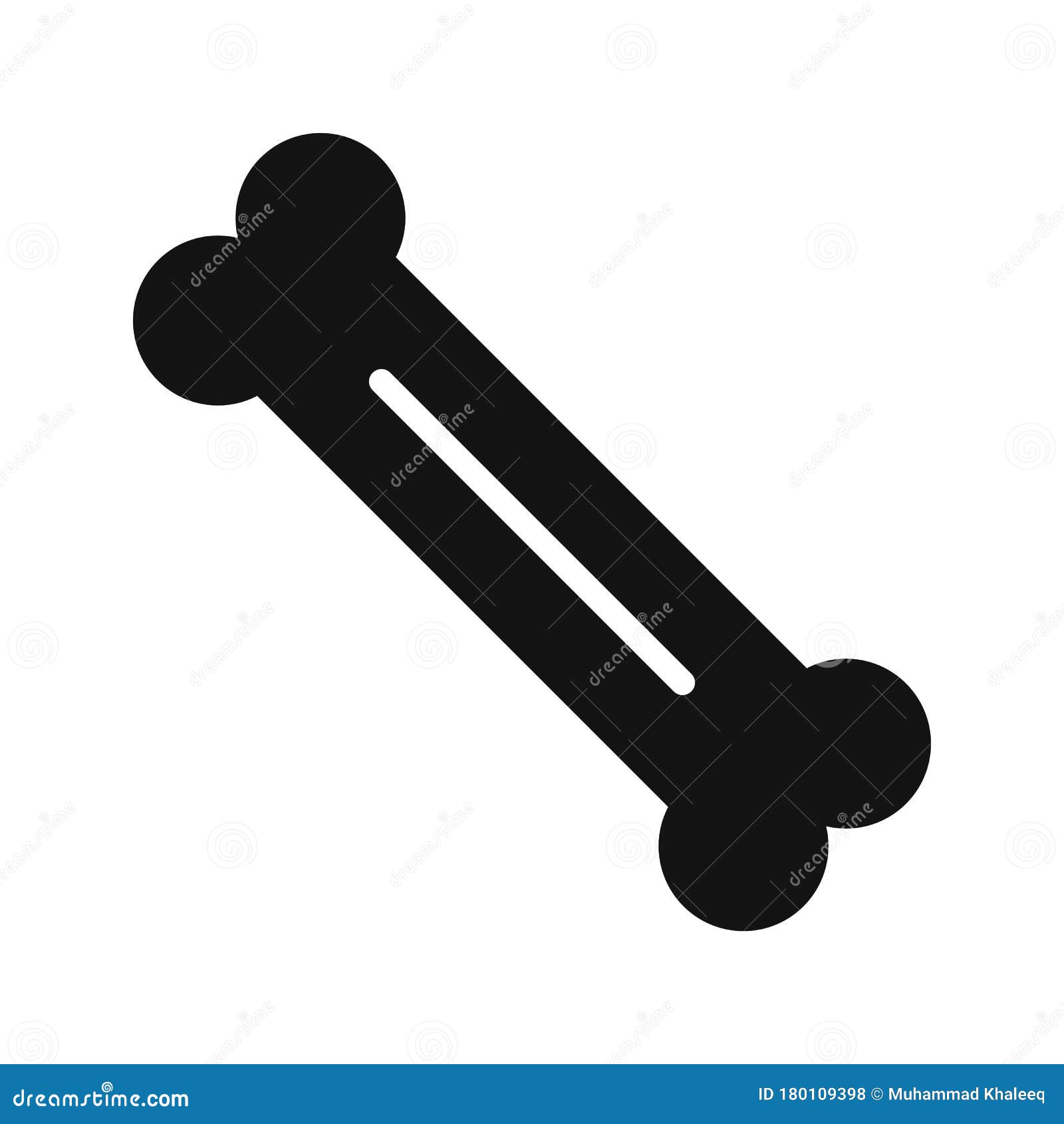 Illustration Bone Icon for Personal and Commercial Use. Stock ...