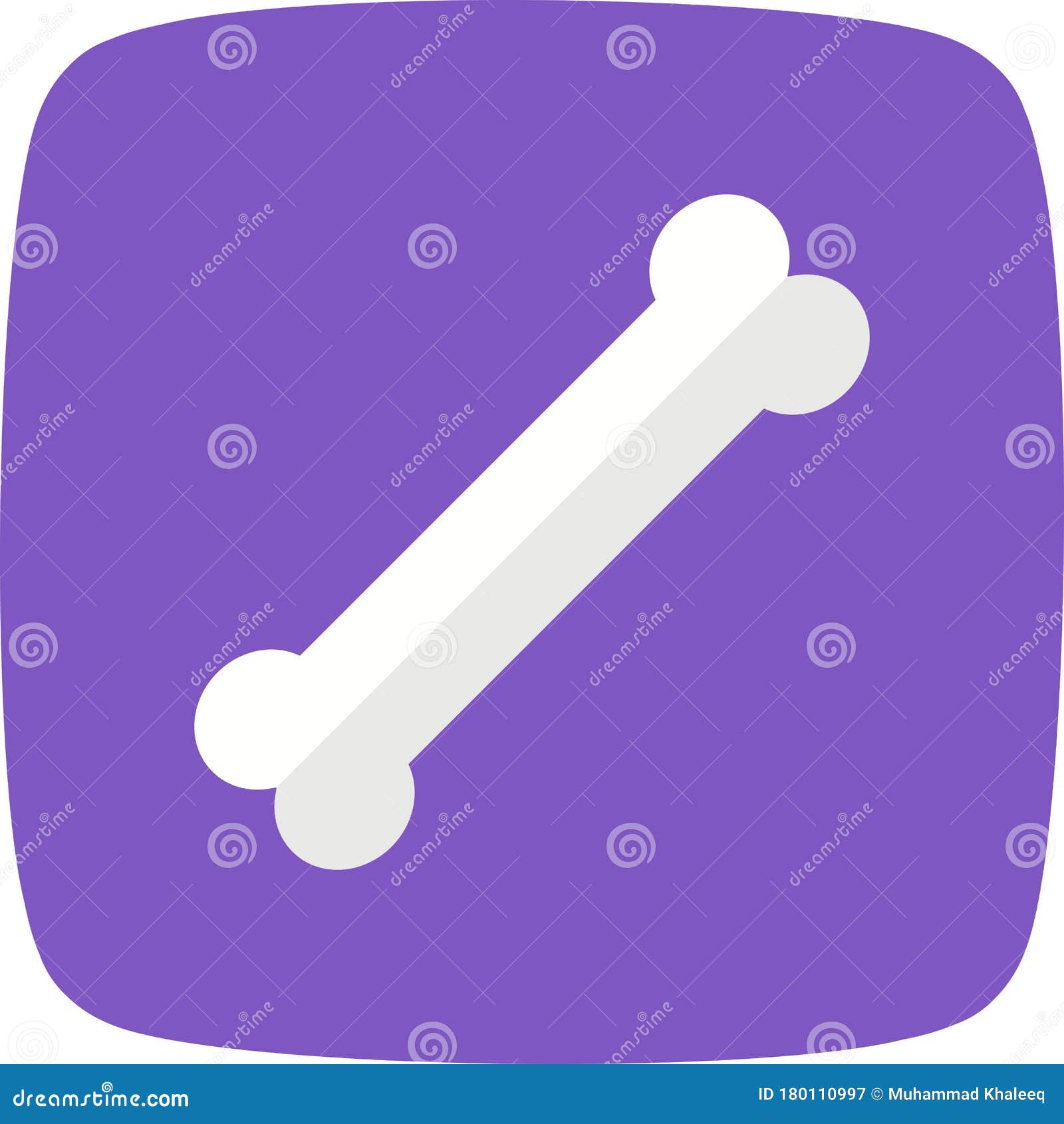 Illustration Bone Icon for Personal and Commercial Use. Stock ...
