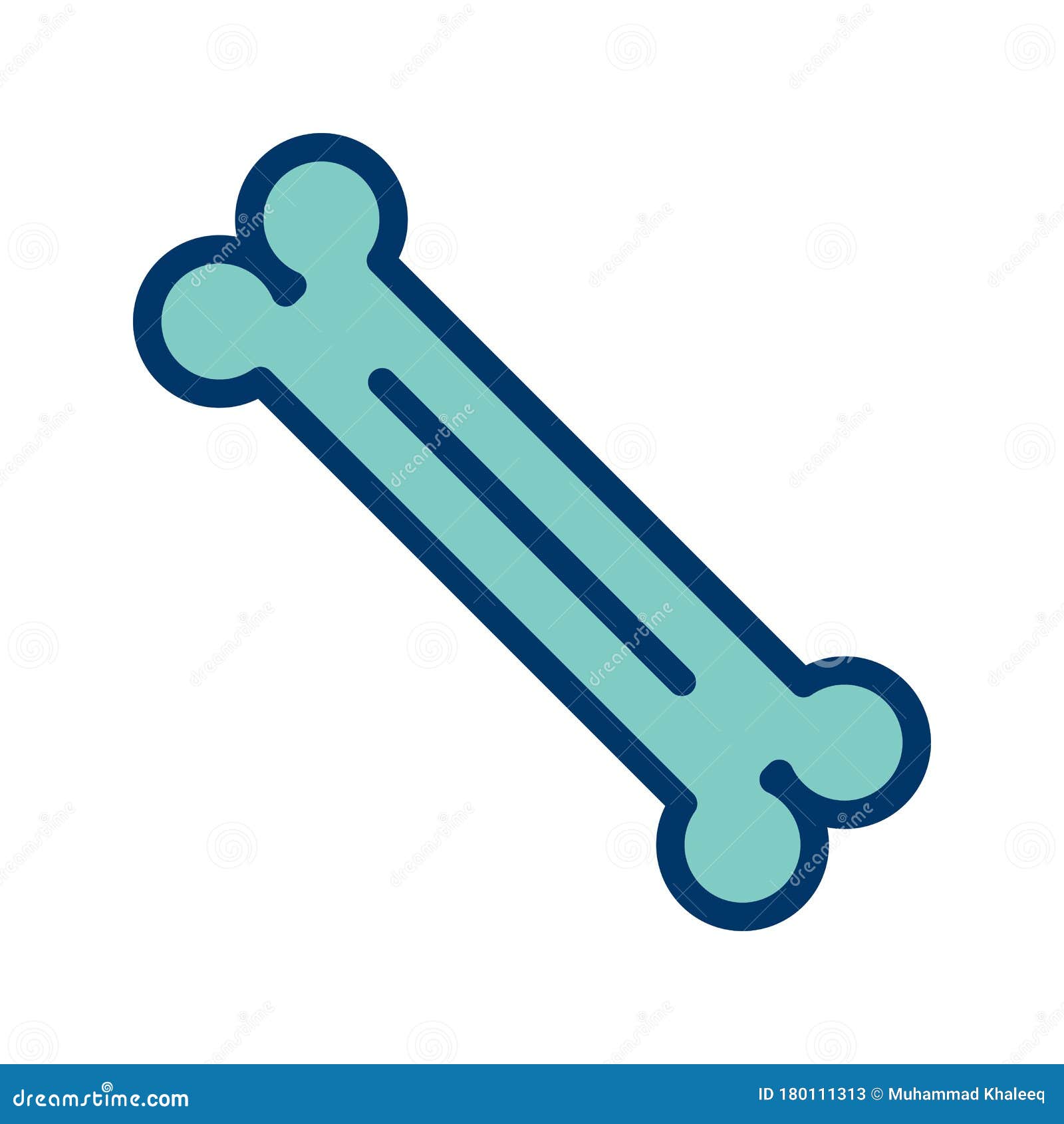 Illustration Bone Icon for Personal and Commercial Use. Stock ...