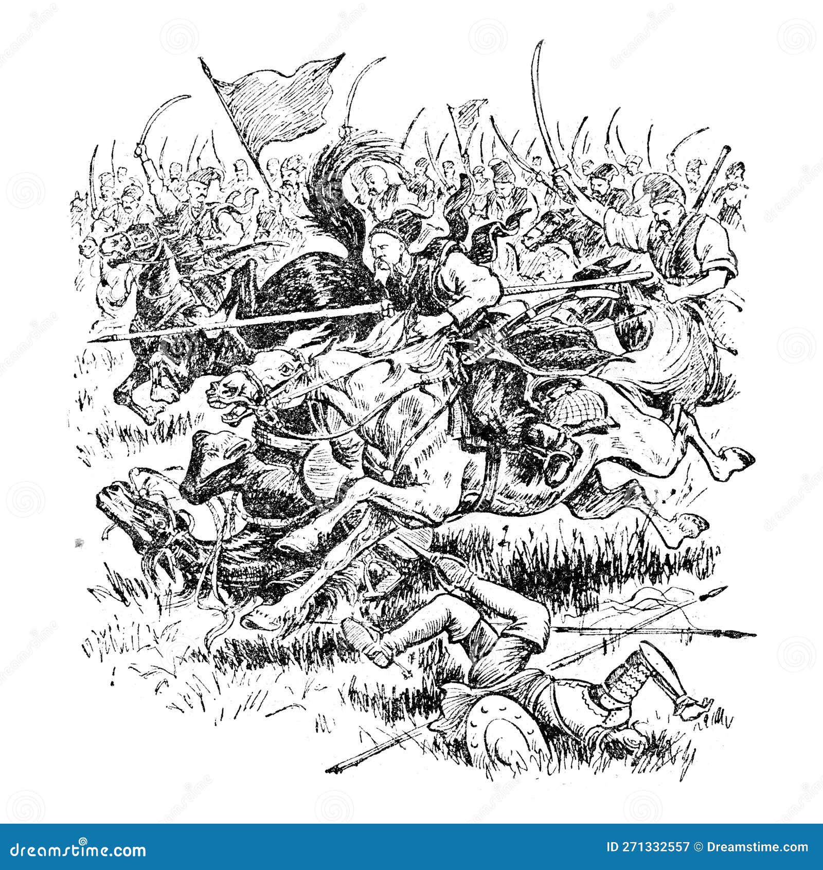 CIRCA 1648: Battle of the Cossacks at Yellow Waters Editorial ...