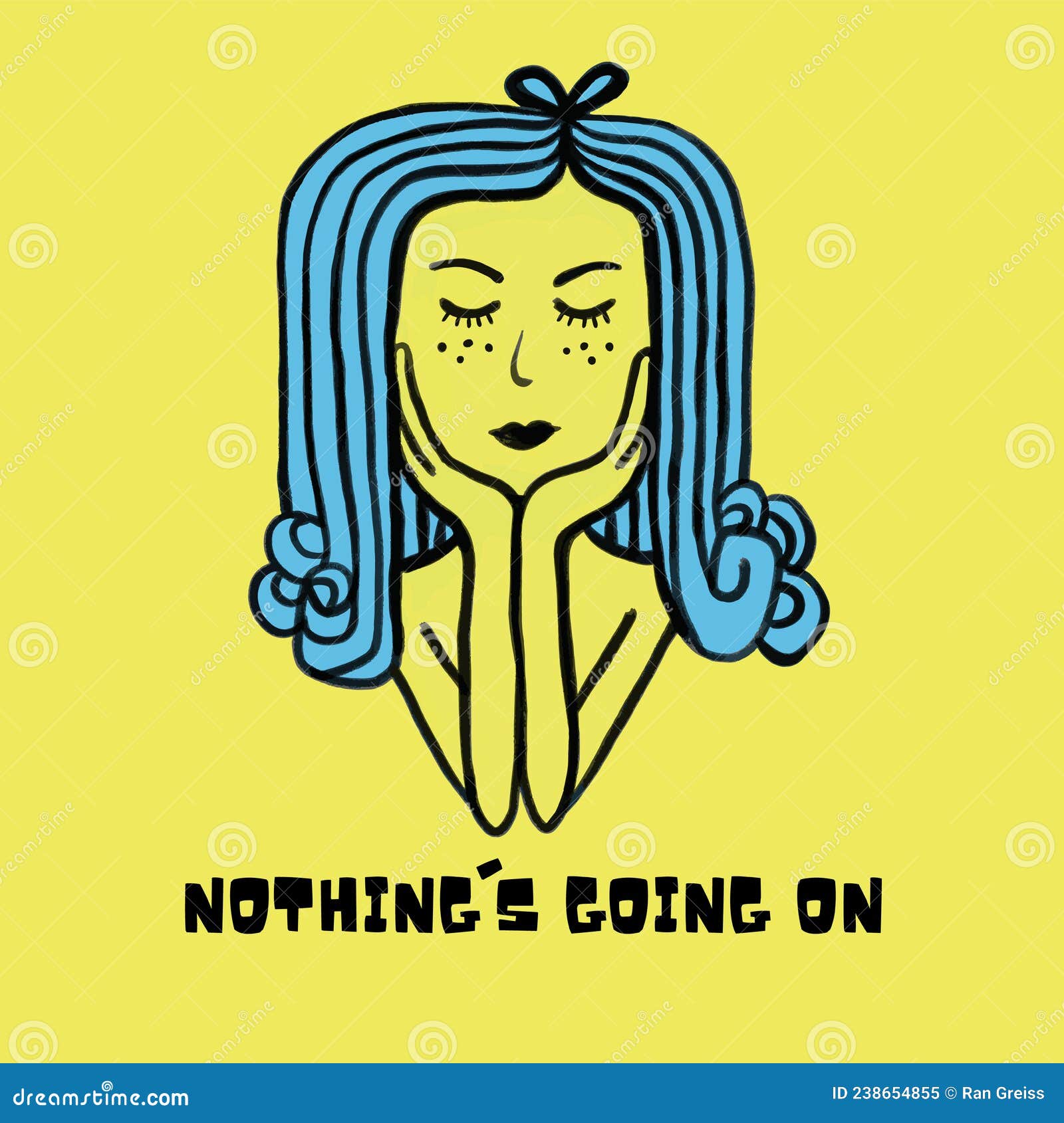 Nothing is Going on - Artistic Poster. Stock Vector - Illustration of ...