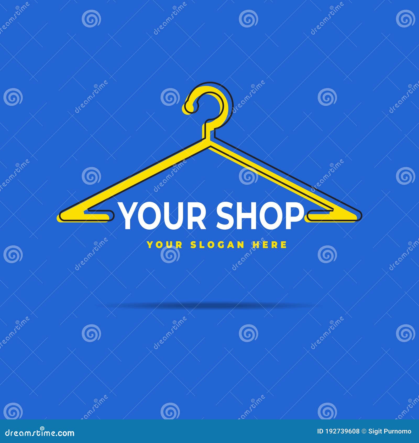 Illustration of Botique Logo Design Stock Vector - Illustration of hang ...