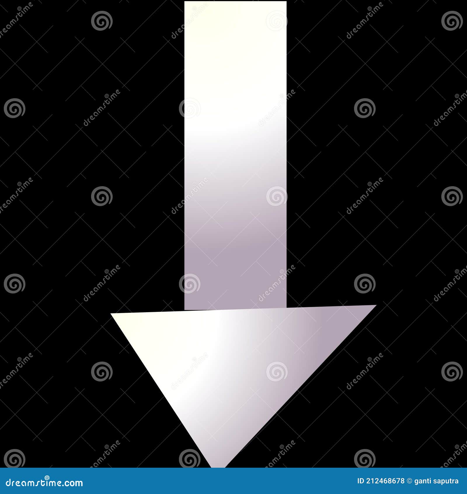 This is an Illustration of the Bottom Direction Stock Illustration ...