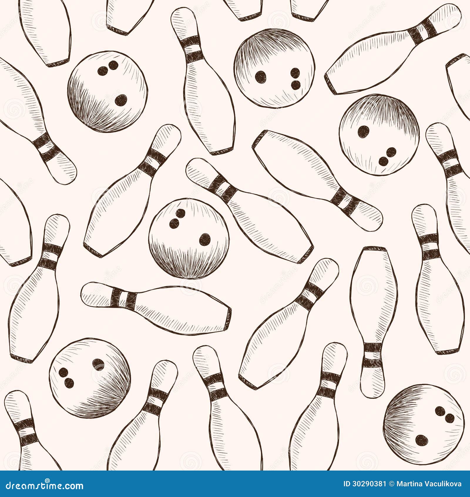Bowling seamless pattern stock illustration. Illustration of leisure ...