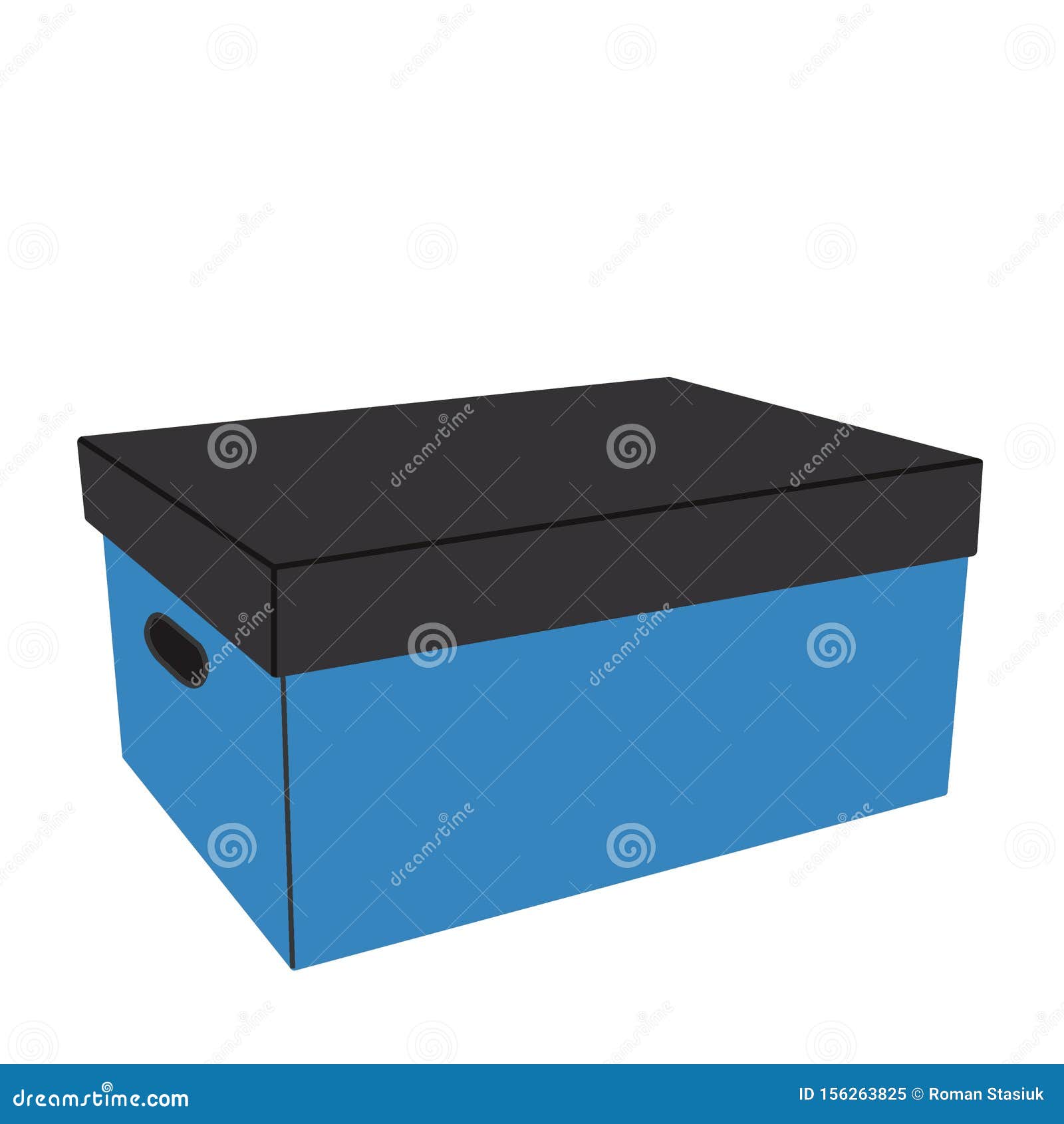 Illustration. Box with a Lid Stock Illustration - Illustration of ...