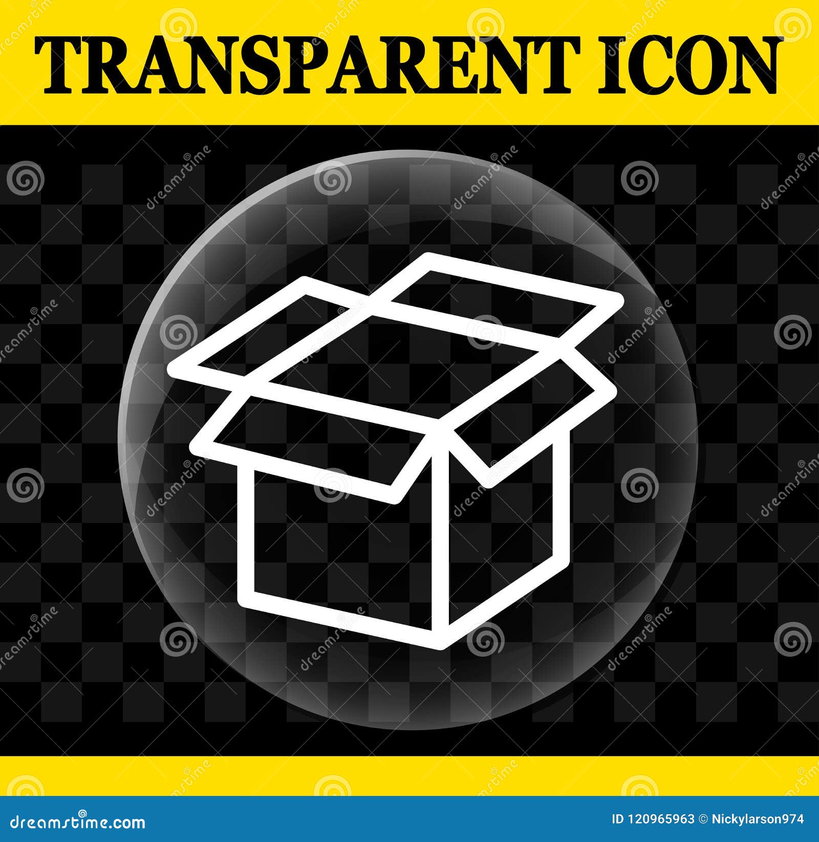 Box Vector Circle Transparent Icon Stock Vector - Illustration of ...