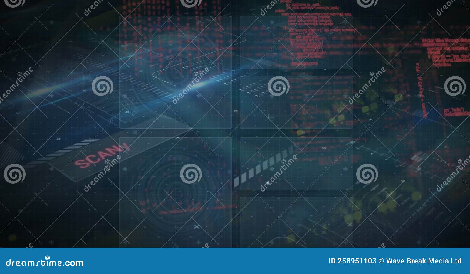 Illustration of Boxer with Circles Over Programming Language Over ...