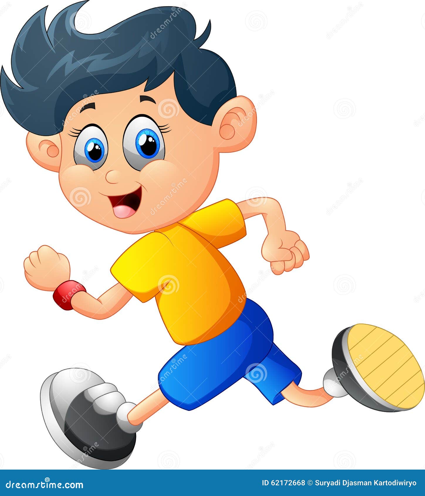 Illustration of a Boy Running Stock Vector - Illustration of clip ...