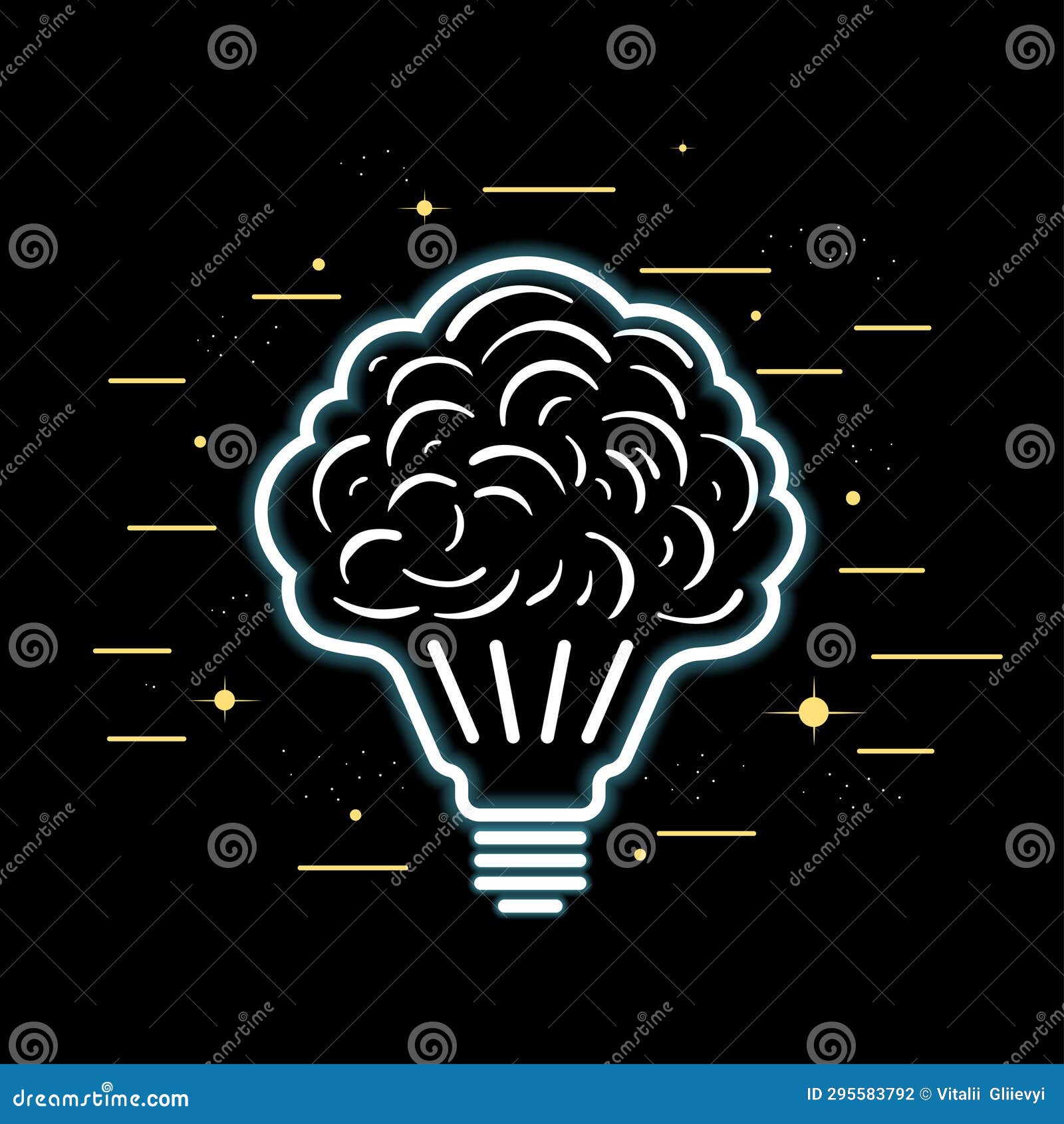 Illustration Brainstorm. Symbol of Creative Ideas, Stock Illustration ...