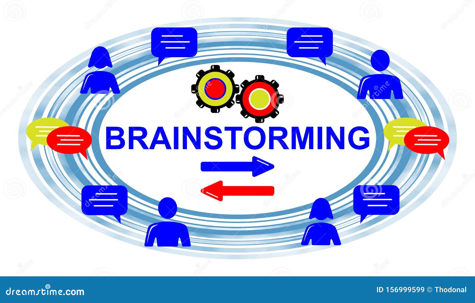 Concept of brainstorming stock illustration. Illustration of brainstorm ...