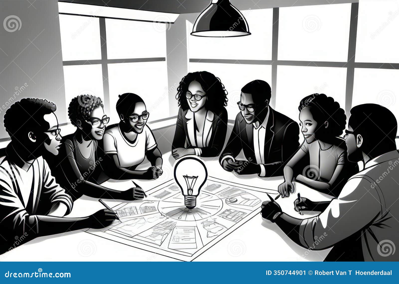 Illustration Brainstorming Session at 19-12-2024 Stock Illustration ...