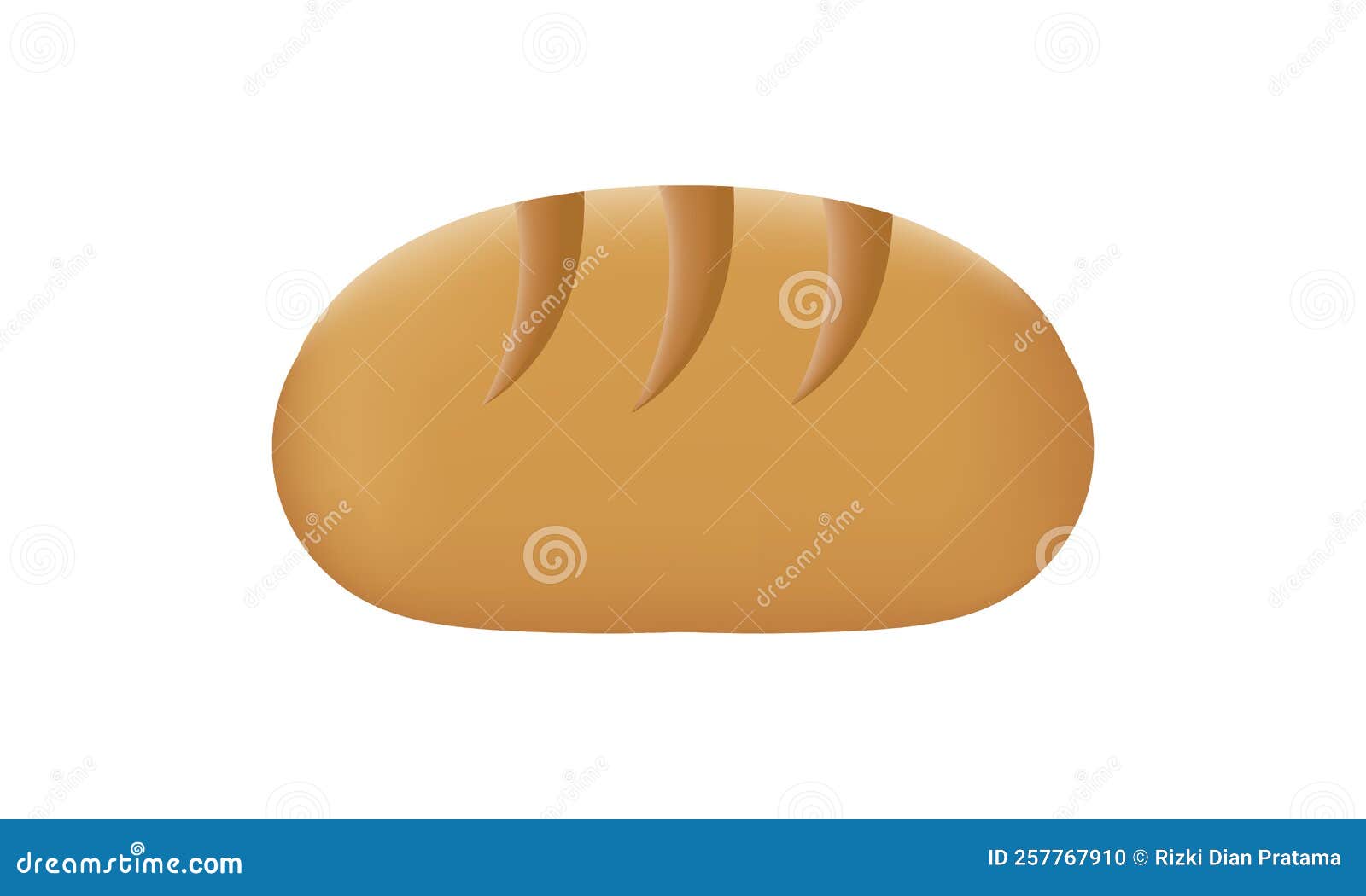 Illustration of Bread with Mesh Technique Stock Vector - Illustration ...