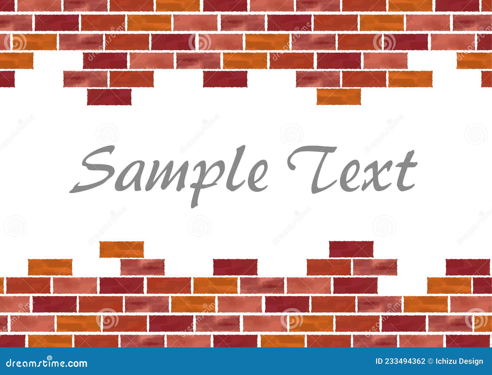 The Illustration of Brick Frame Stock Illustration - Illustration of ...
