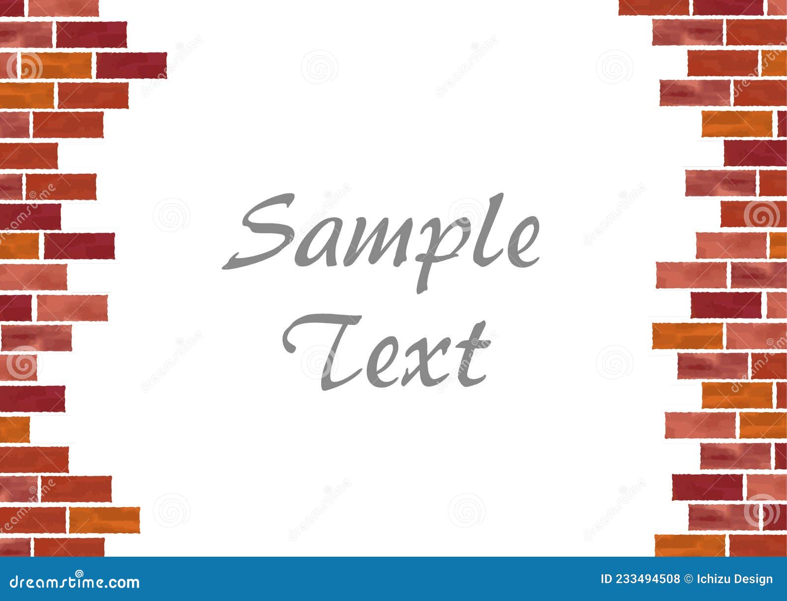 The Illustration of Brick Frame Stock Illustration - Illustration of ...