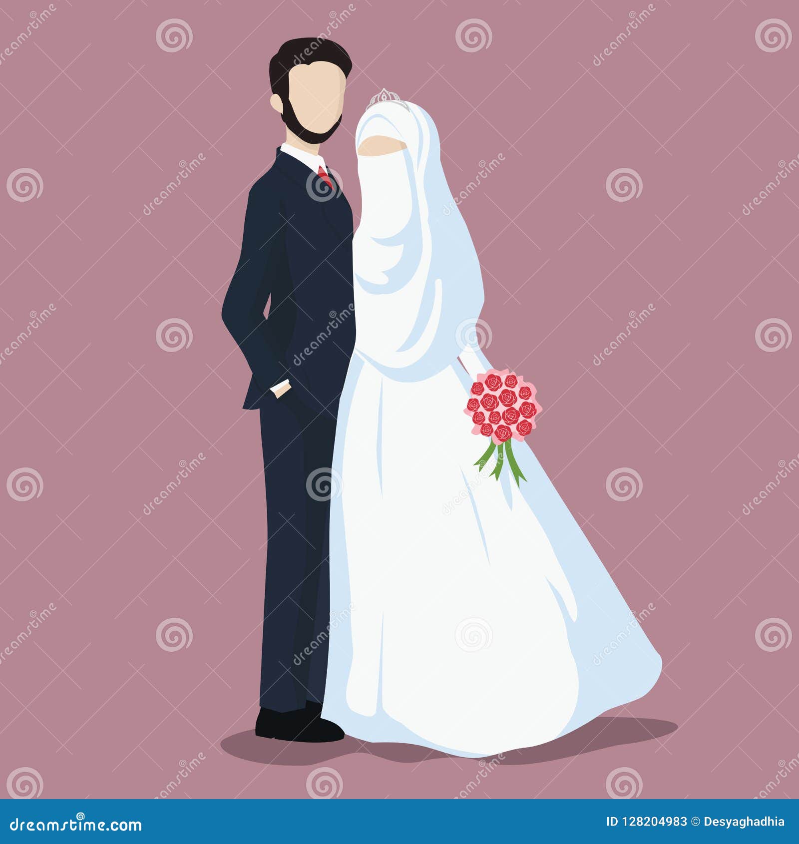Illustration of Bride and Groom, Wedding Couple Cartoon Vector. Stock ... Illustration of Bride and Groom, Wedding Couple Cartoon Vector. Stock ...