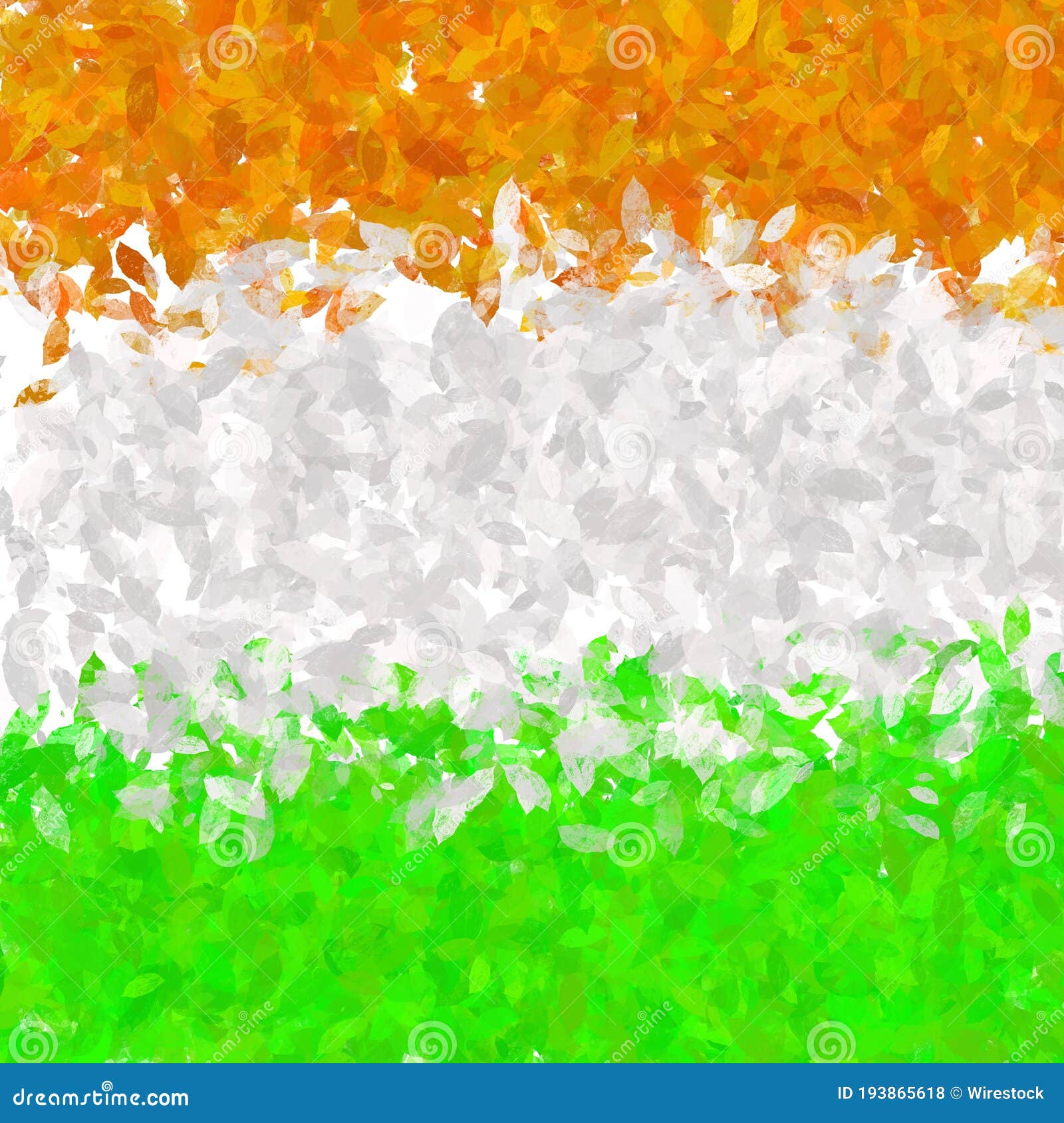 Illustration of the Bright Indian Flag Colors Stock Illustration ...