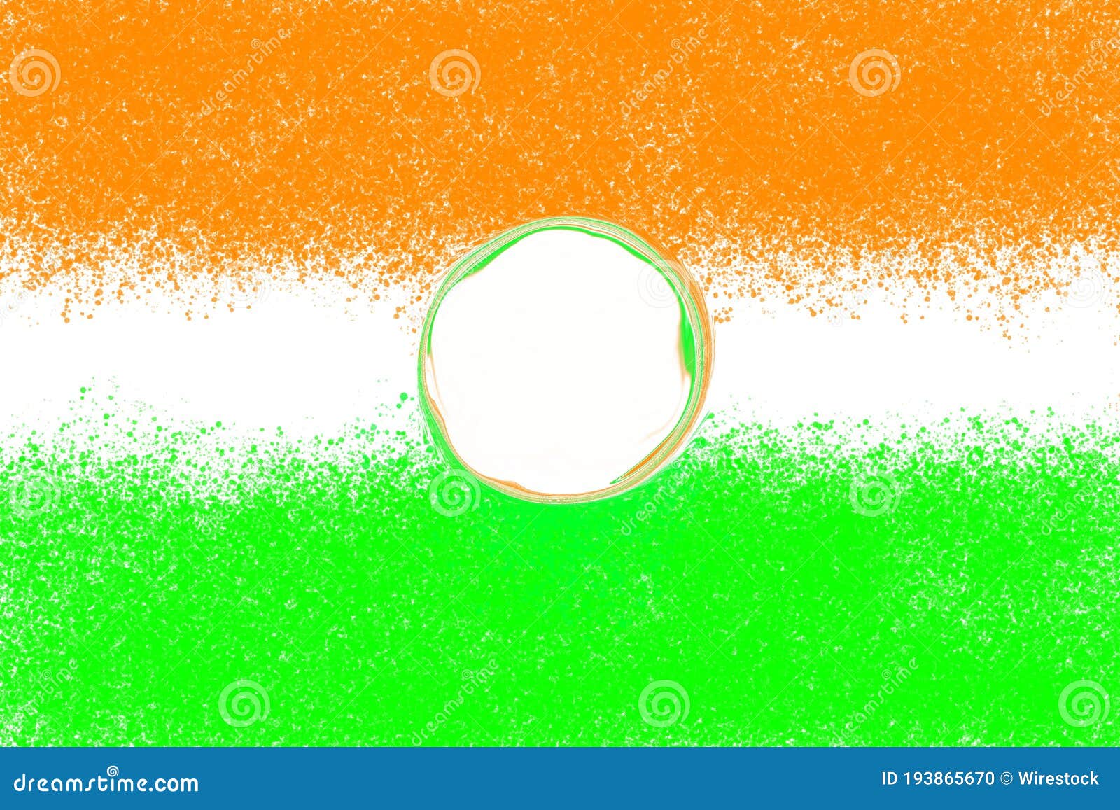 Illustration of the Bright Indian Flag Colors Stock Illustration ...
