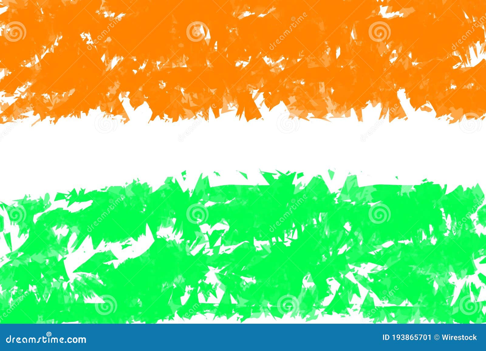 Illustration of the Bright Indian Flag Colors Stock Illustration ...