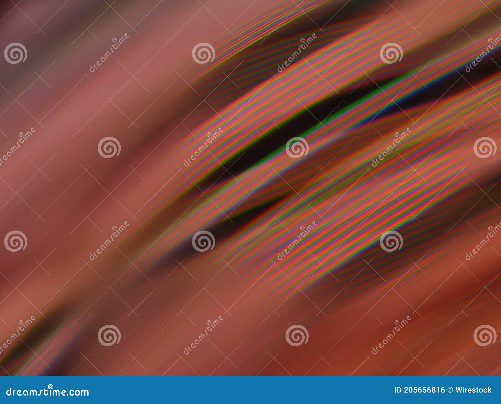 Illustration of Bright Progressive Rhythmic Light Threads with High ...