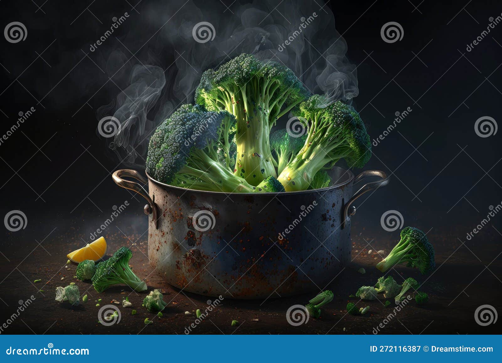 The Old Method Of Boiling Potatoes Stock Illustration | CartoonDealer ...