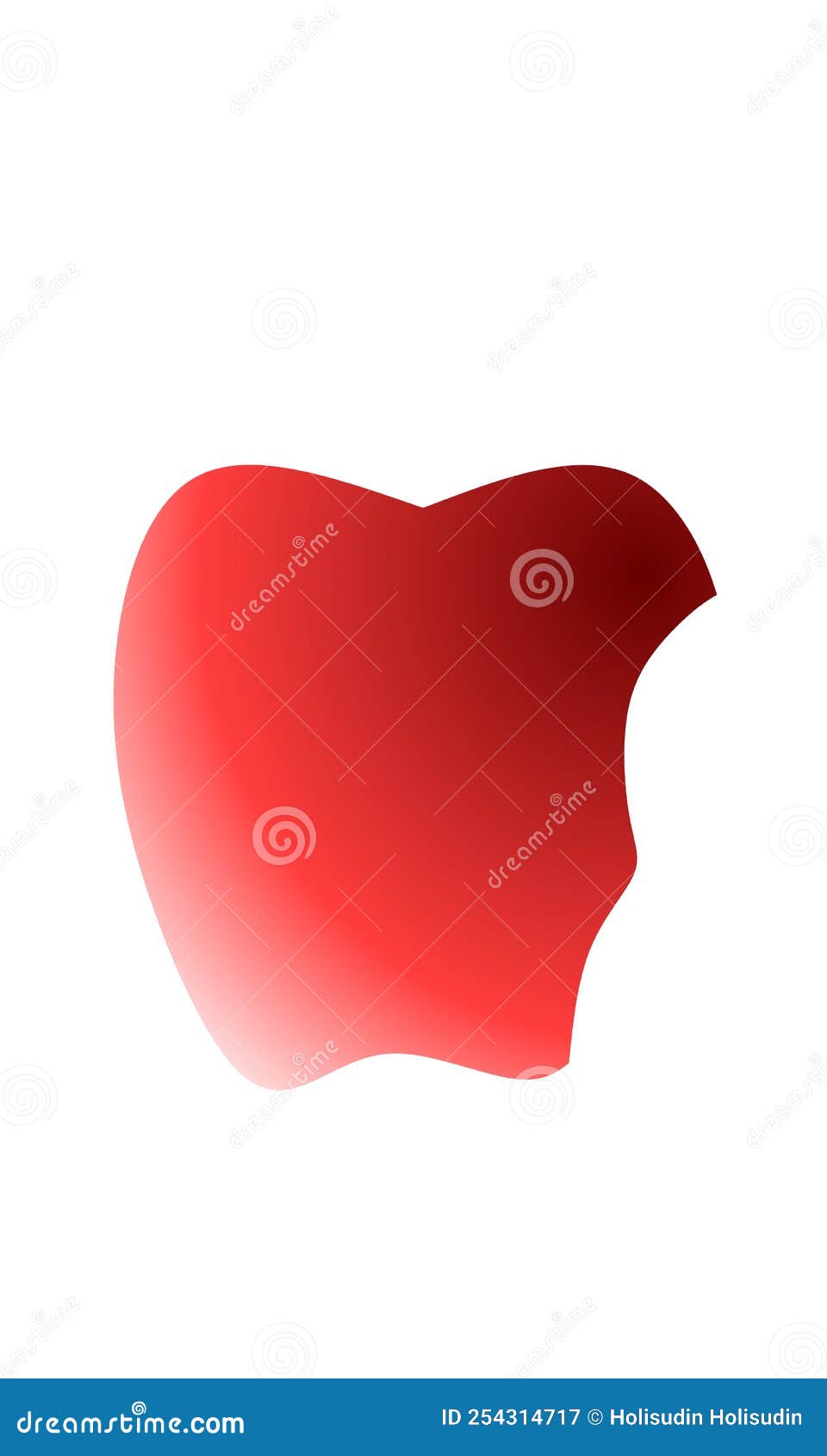 Illustration of a Broken Apple Stock Illustration - Illustration of ...