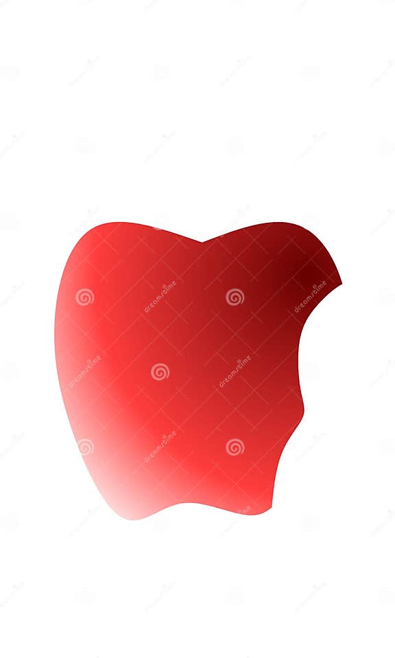 Illustration of a Broken Apple Stock Illustration - Illustration of ...