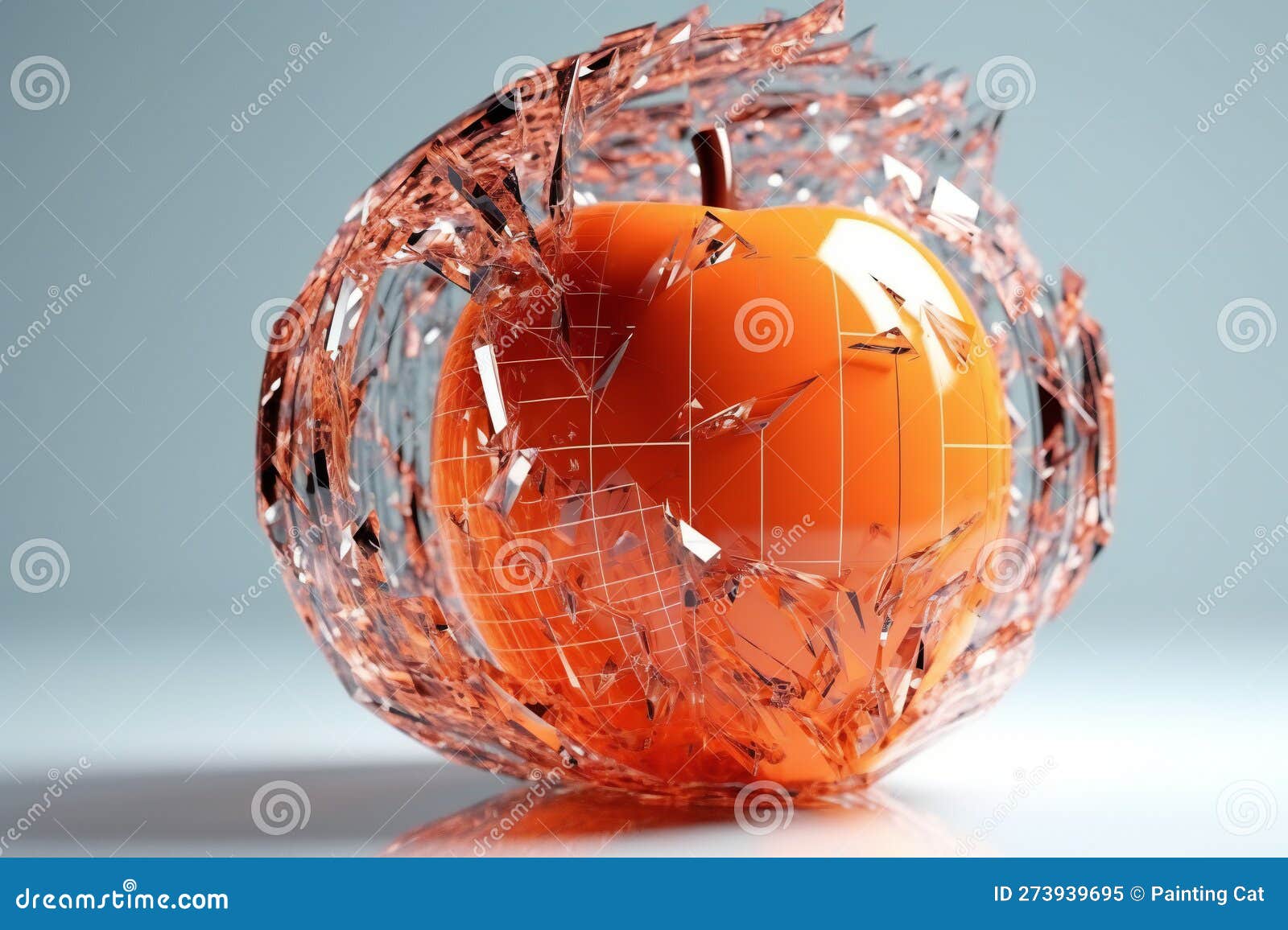 Broken Apple Tree Stock Photo | CartoonDealer.com #44111028