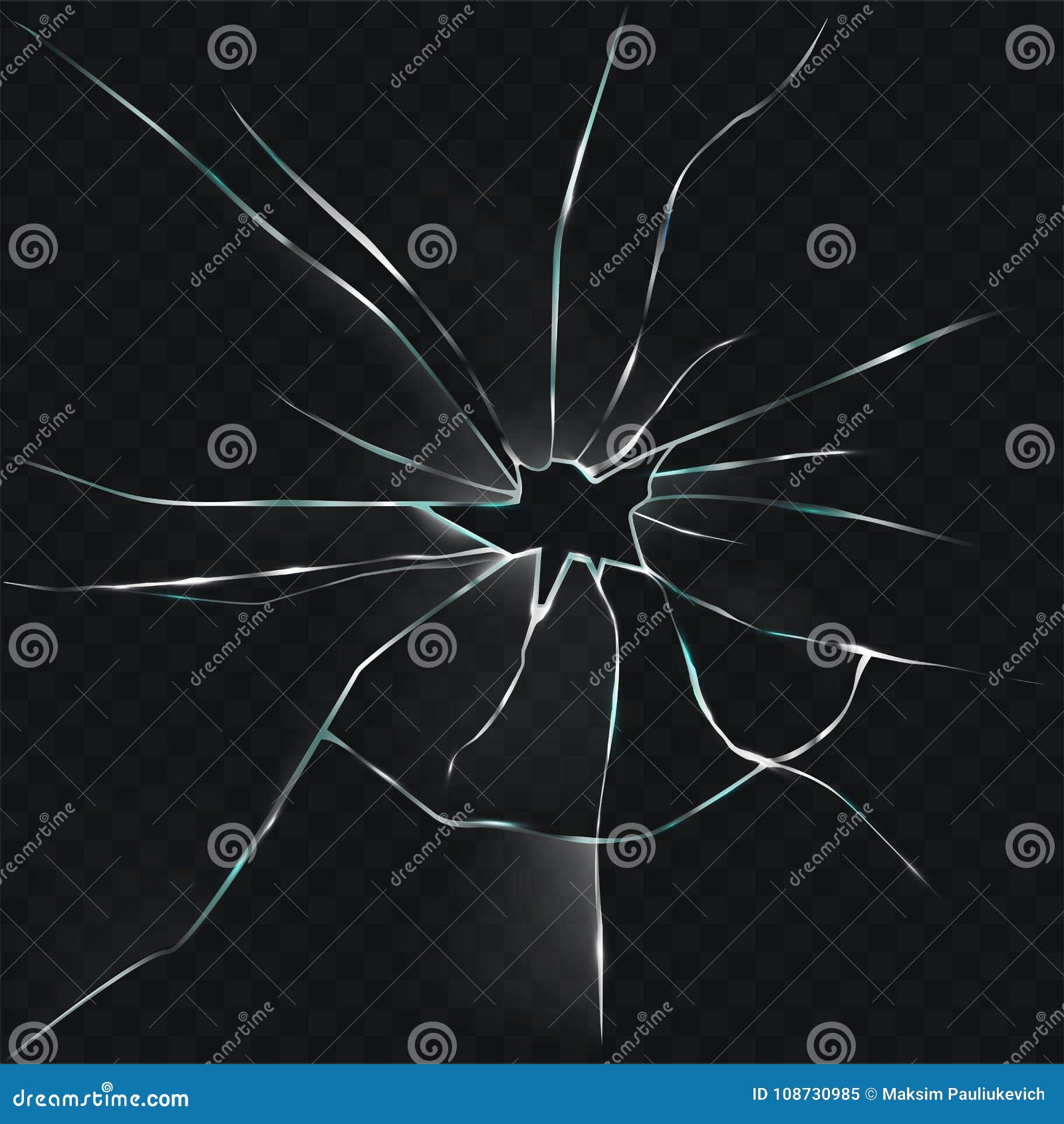 Broken Cracked Tooth In Cartoon Flat Style. Vector Illustration Of ...