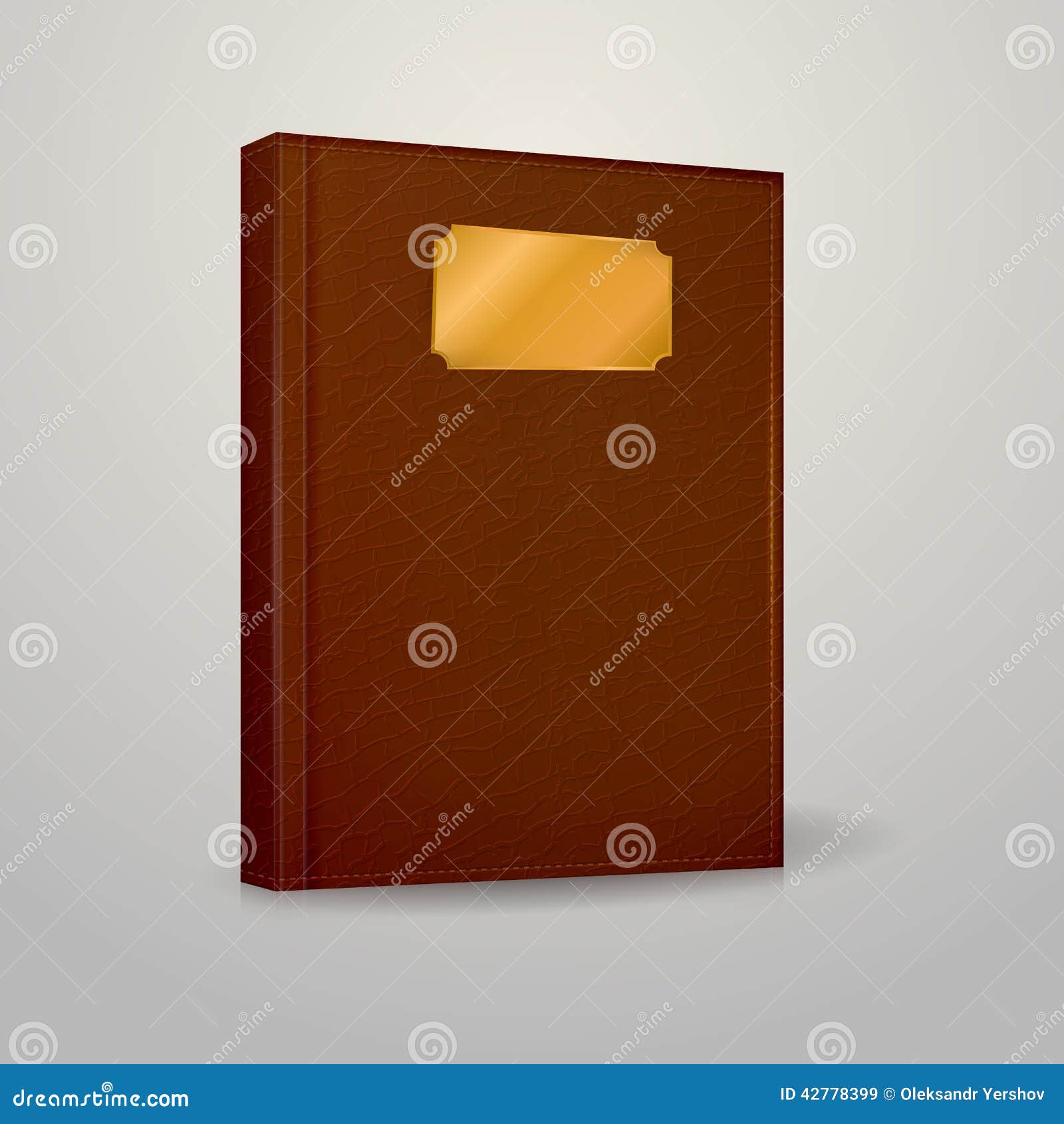 Illustration of Brown Notebook Stock Vector - Illustration of office ...