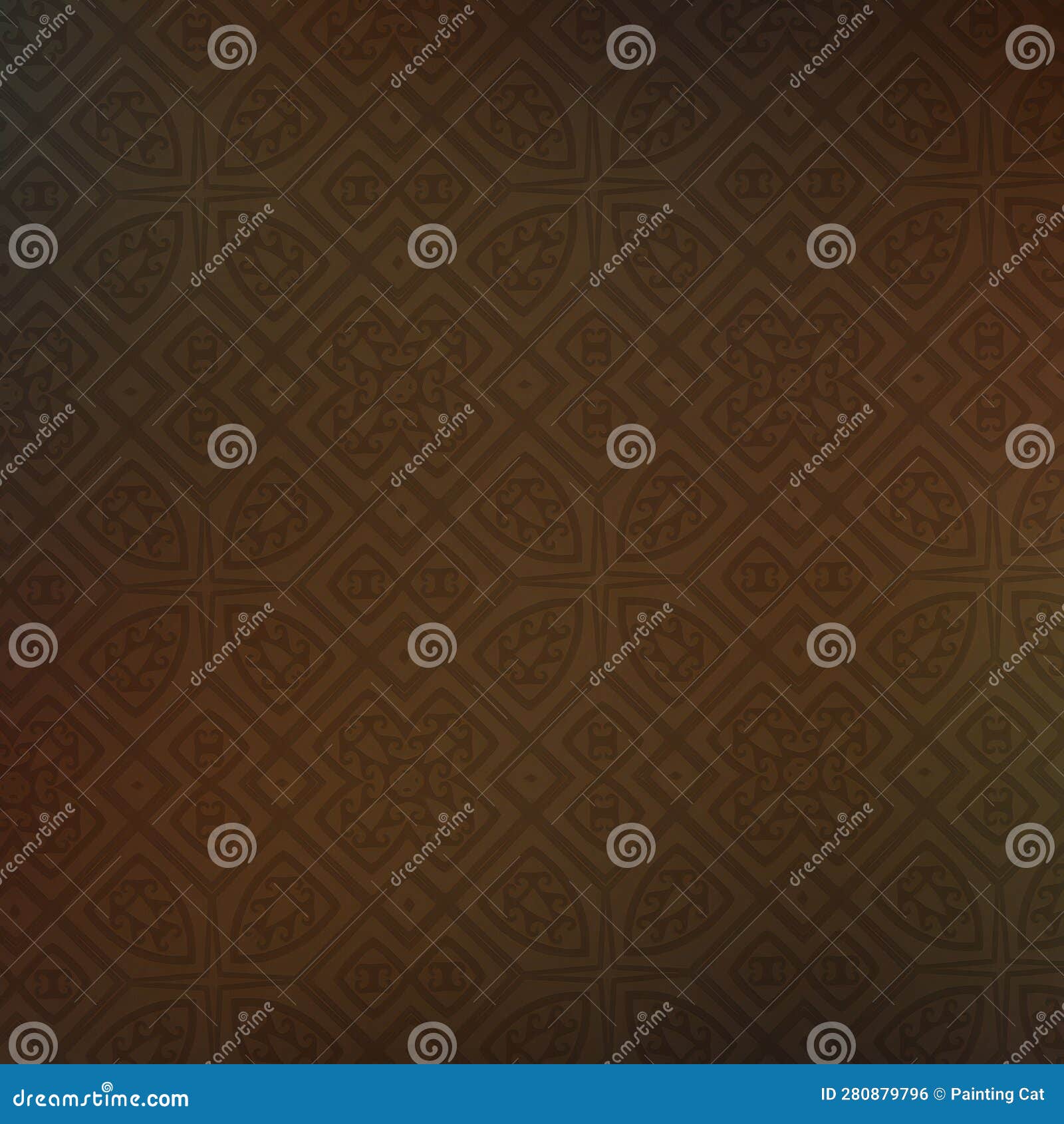 Illustration of a Brown Vintage Background with Some Abstract Patterns ...