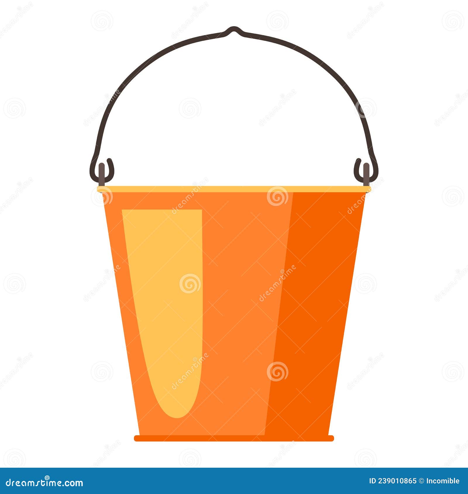 Illustration of Bucket. Garden Tools and Equipment. Stock Vector ...
