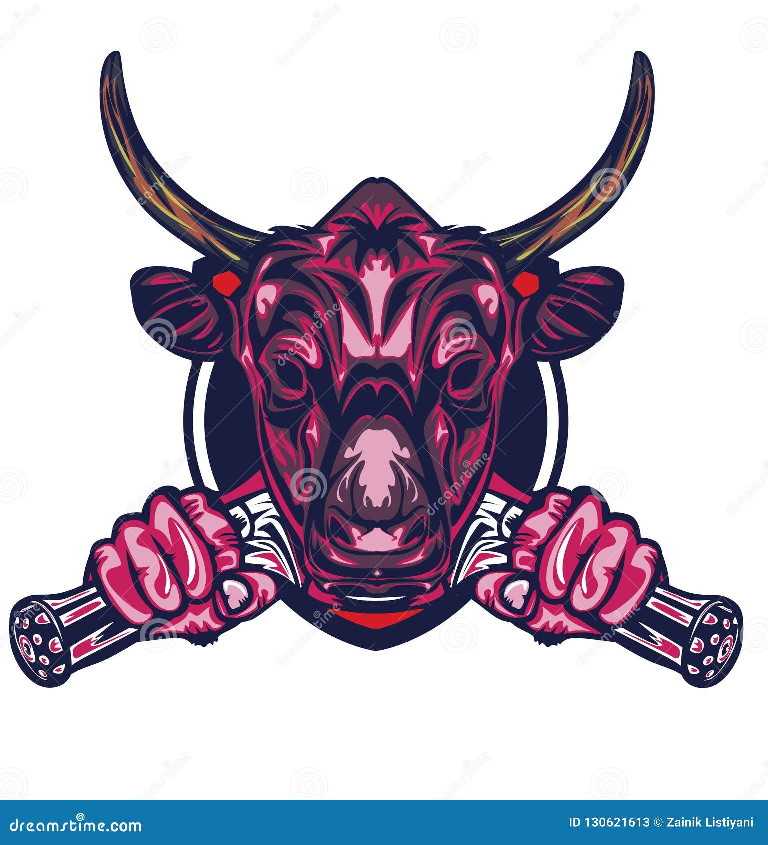 Illustration of Buffalo Badge Stock Illustration - Illustration of ...
