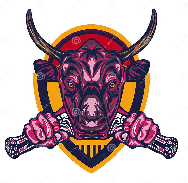 Illustration of Buffalo Badge Stock Vector - Illustration of drawn ...