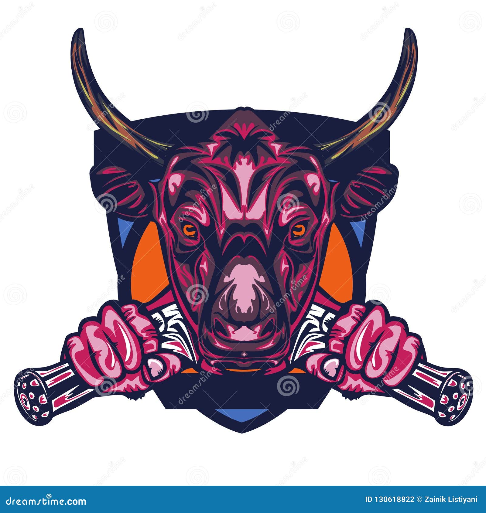 Illustration Design of Buffalo Badge Stock Illustration - Illustration ...