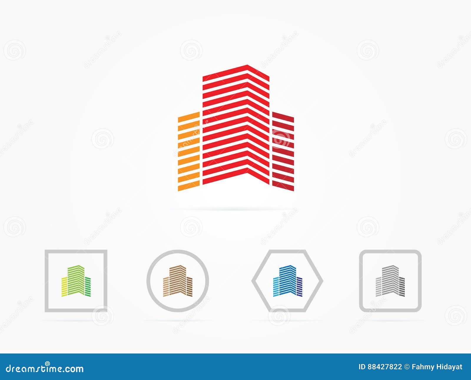 Illustration Building Icon in Simple Style Isolated on White Background ...