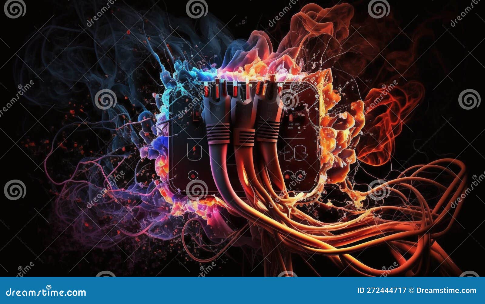 Burning Cables Stock Illustrations – 21 Burning Cables Stock ...