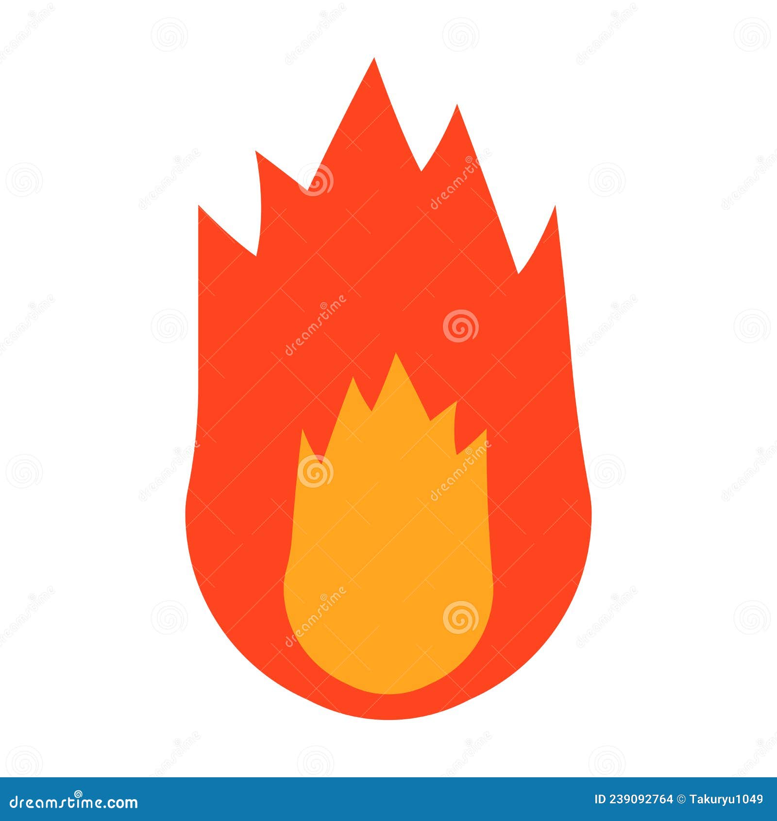 A Simple Flame Icon. Vector. Stock Vector - Illustration of sign ...