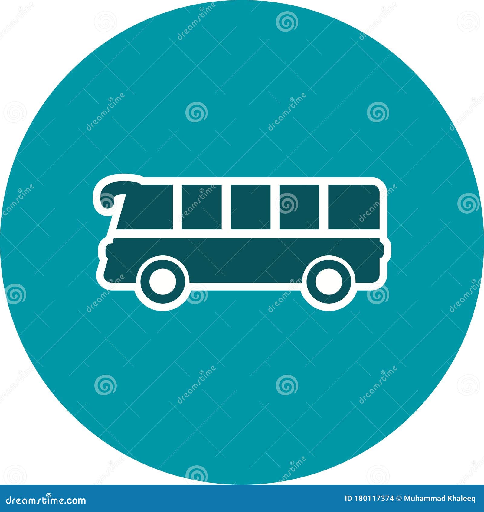 Illustration Bus Icon for Personal and Commercial Use. Stock ...