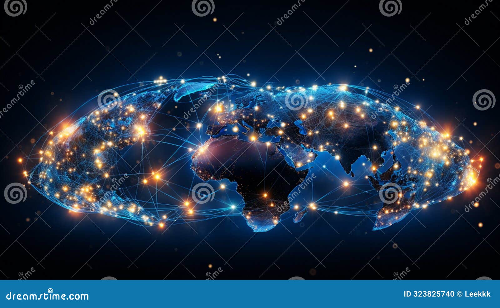 Illustration of the Business Background of Modern Information ...