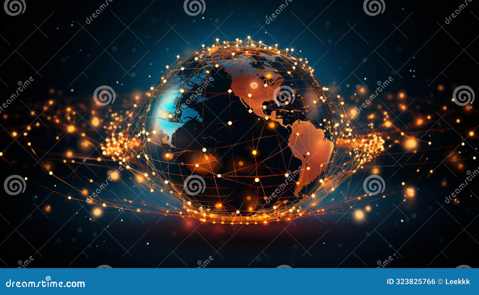 Illustration of the Business Background of Modern Information ...