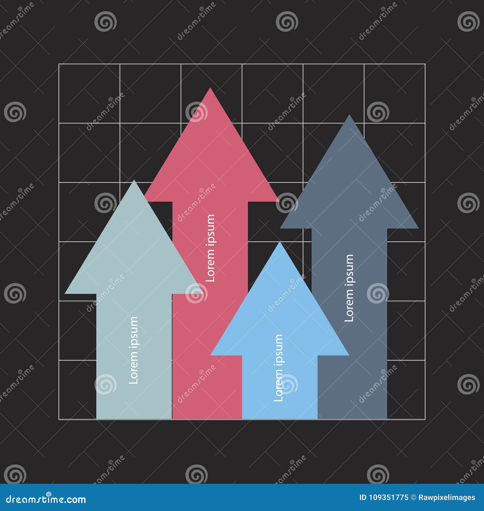 Illustration of Business Graph Isolated Stock Illustration ...