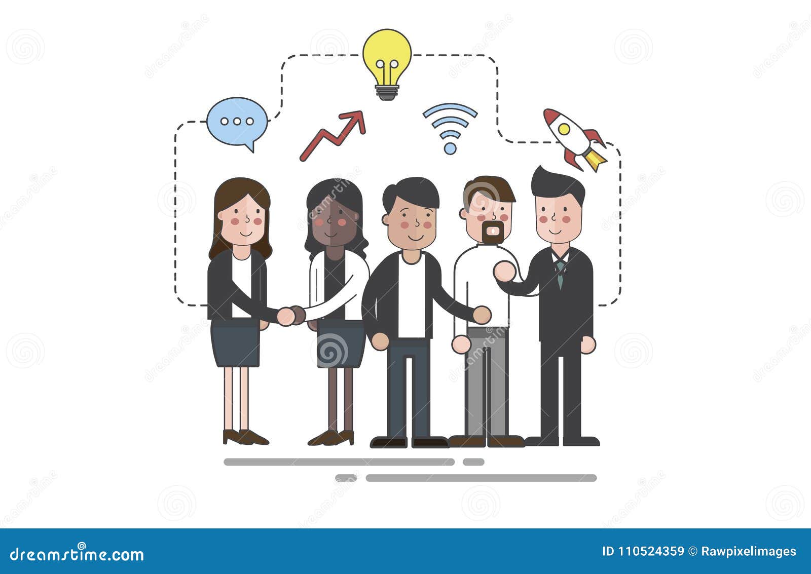 Illustration of Business People Communication Stock Illustration ...