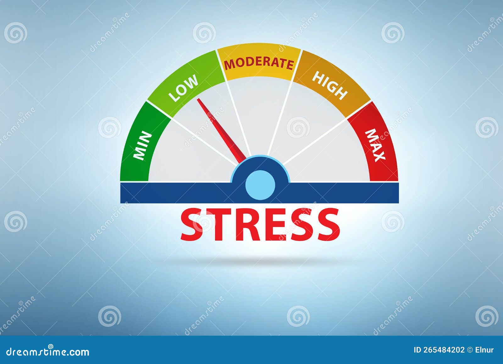 Illustration of Business Stress Meter Stock Illustration - Illustration ...